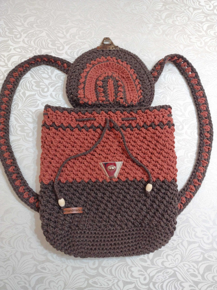 Плетена раница на една кука Handmasters Bg