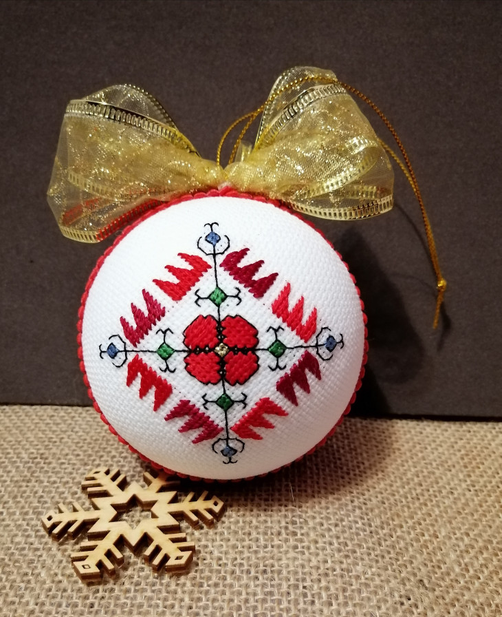 ръчно бродирани коледни топки - Handmasters.bg