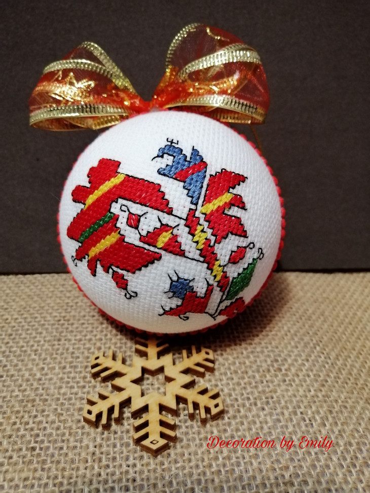 ръчно бродирани коледни топки - Handmasters.bg