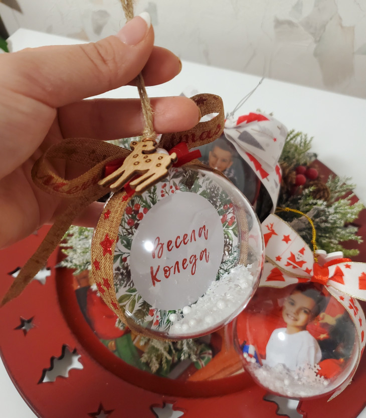 Коледна топка със снимка - Handmasters.bg
