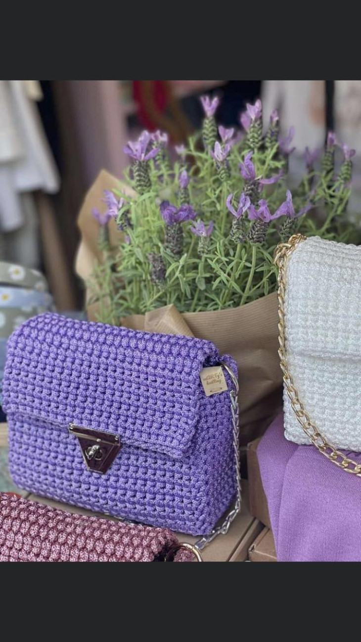 Плетена чанта на една кука Handmasters Bg