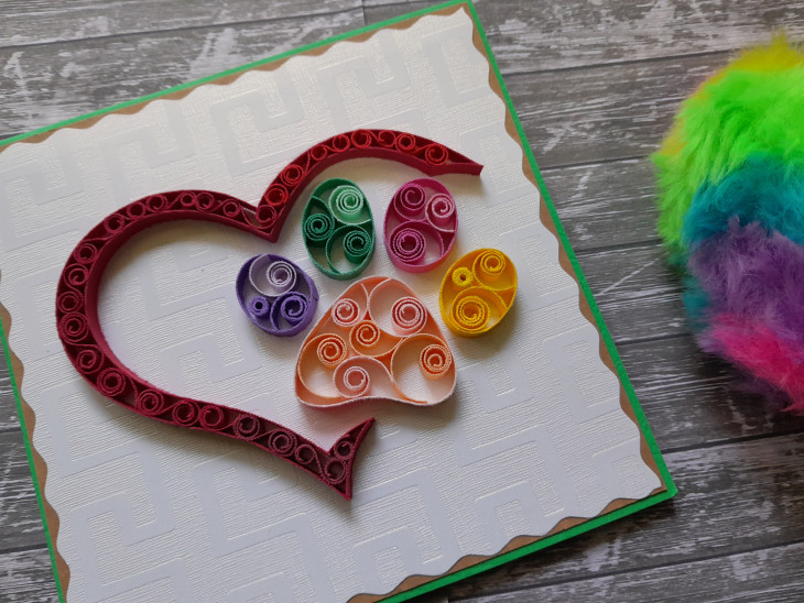 Картичка ръчна изработка за любителите на домашни любимци - Handmasters.bg