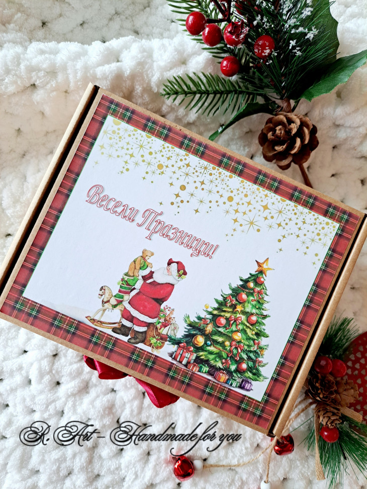 🎅Коледна кутия Дядо Коледа 🎅 Handmasters Bg