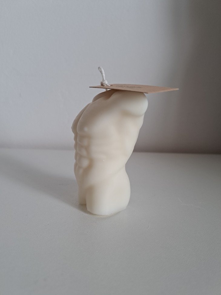 Гол мъж соева свещ - Handmasters.bg