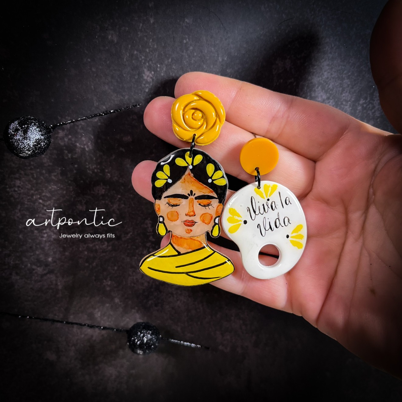 Обеци Фрида Кало | Handmasters.bg