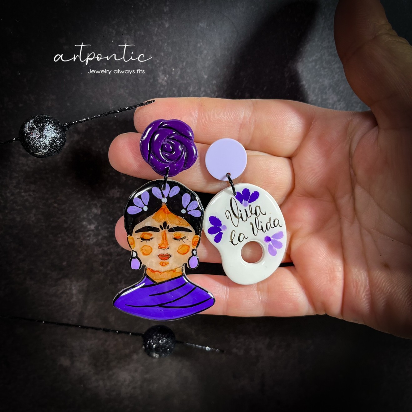 Обеци Фрида Кало | Handmasters.bg